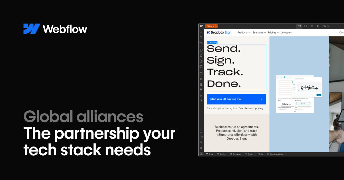 Build client websites at scale | Webflow for Global Alliances