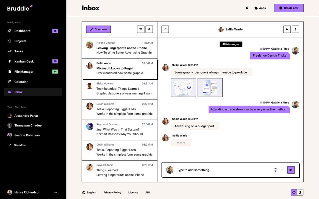 Bruddle - Neo brutalism UI kit for SaaS Dashboards