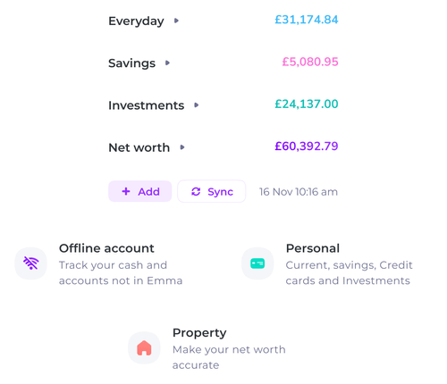 Manage All Your Bank Accounts in One Place | Emma Budget App