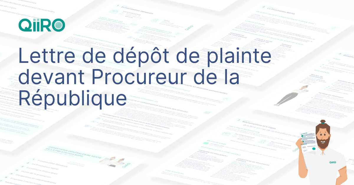 Lettre de dépôt de plainte devant Procureur de la République : modèle gratuit