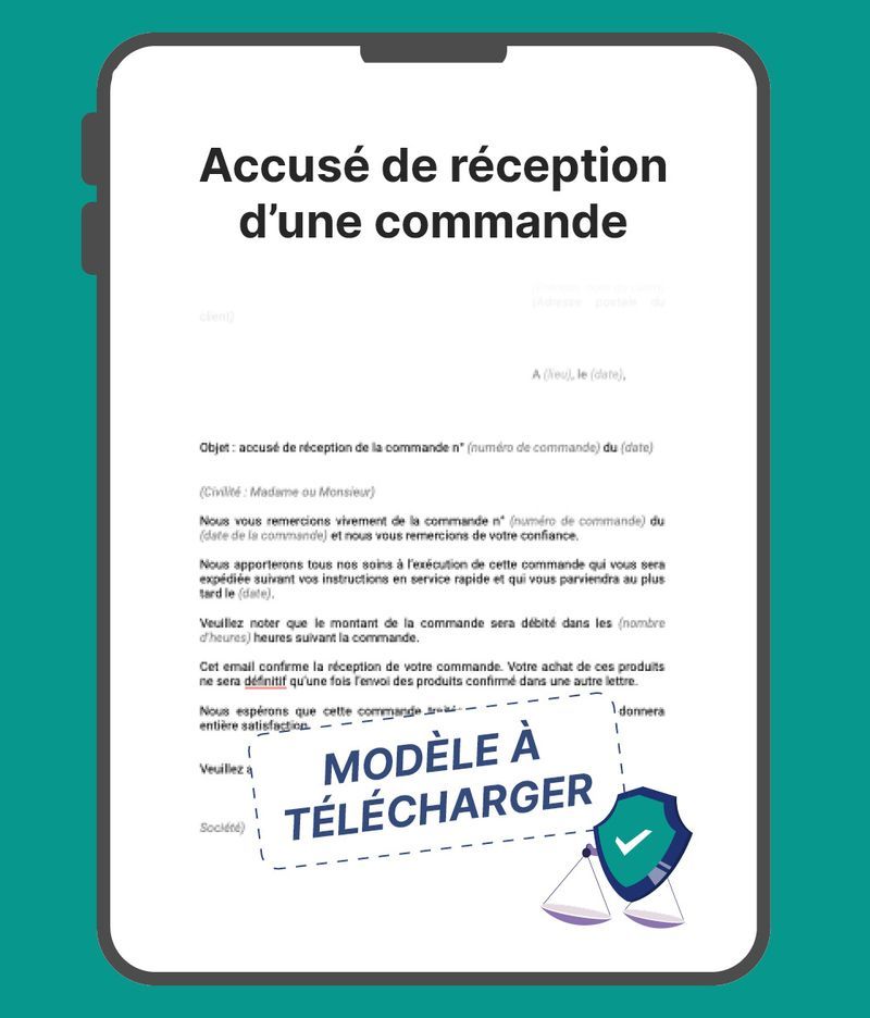 Accusé de réception d'une commande : modèle à télécharger (2024)