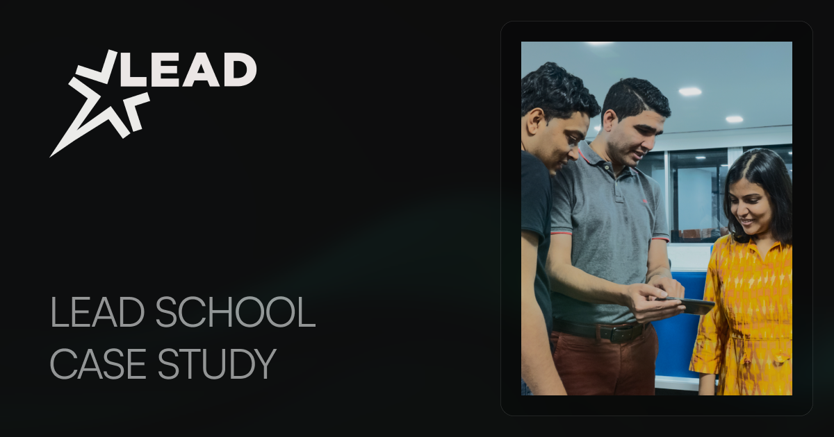 Lead School Case Study