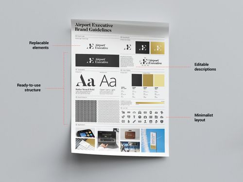 The One-Page Brand Guidelines Template | Brand Guidelines Sheet