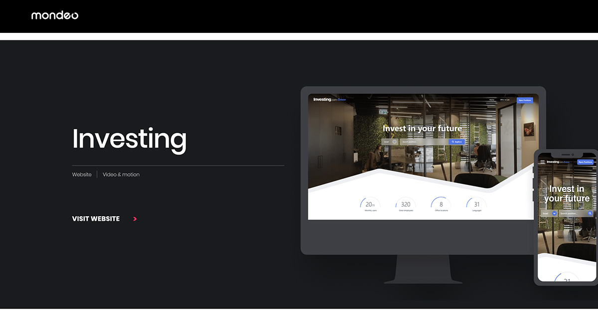 Investing.com - Financial Markets Platform Design by Mondeo Studio, Tel ...