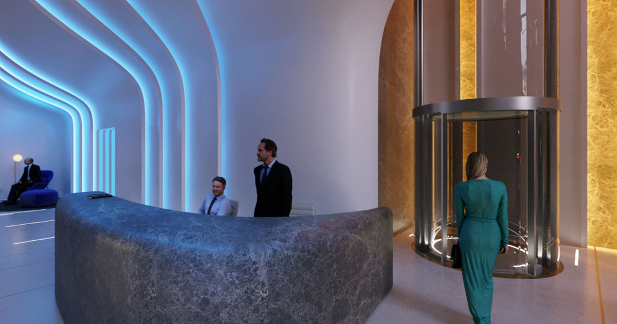 SB Tower Zaha Hadid, Luxury Glass Lift - Premier Lift Group