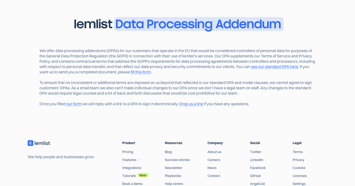 Data Processing Addendum