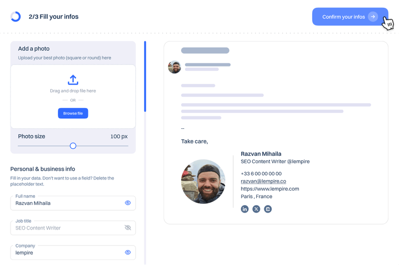 Free Email Signature Generator | Get Your Signature in seconds