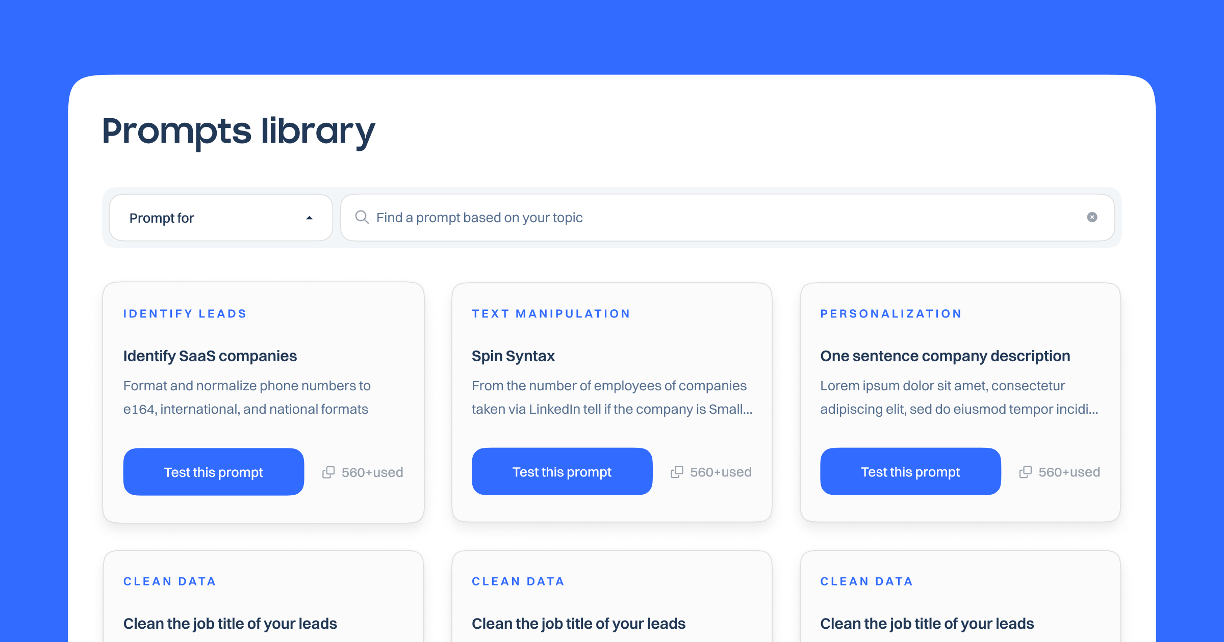 Cold Outreach Prompt Templates
