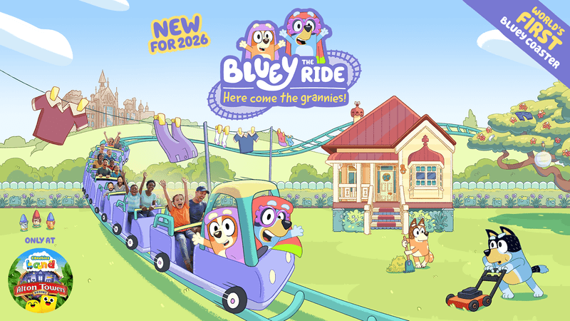 Alton Towers Resort Reveals Official Name and Sneak Peek of New Bluey ...