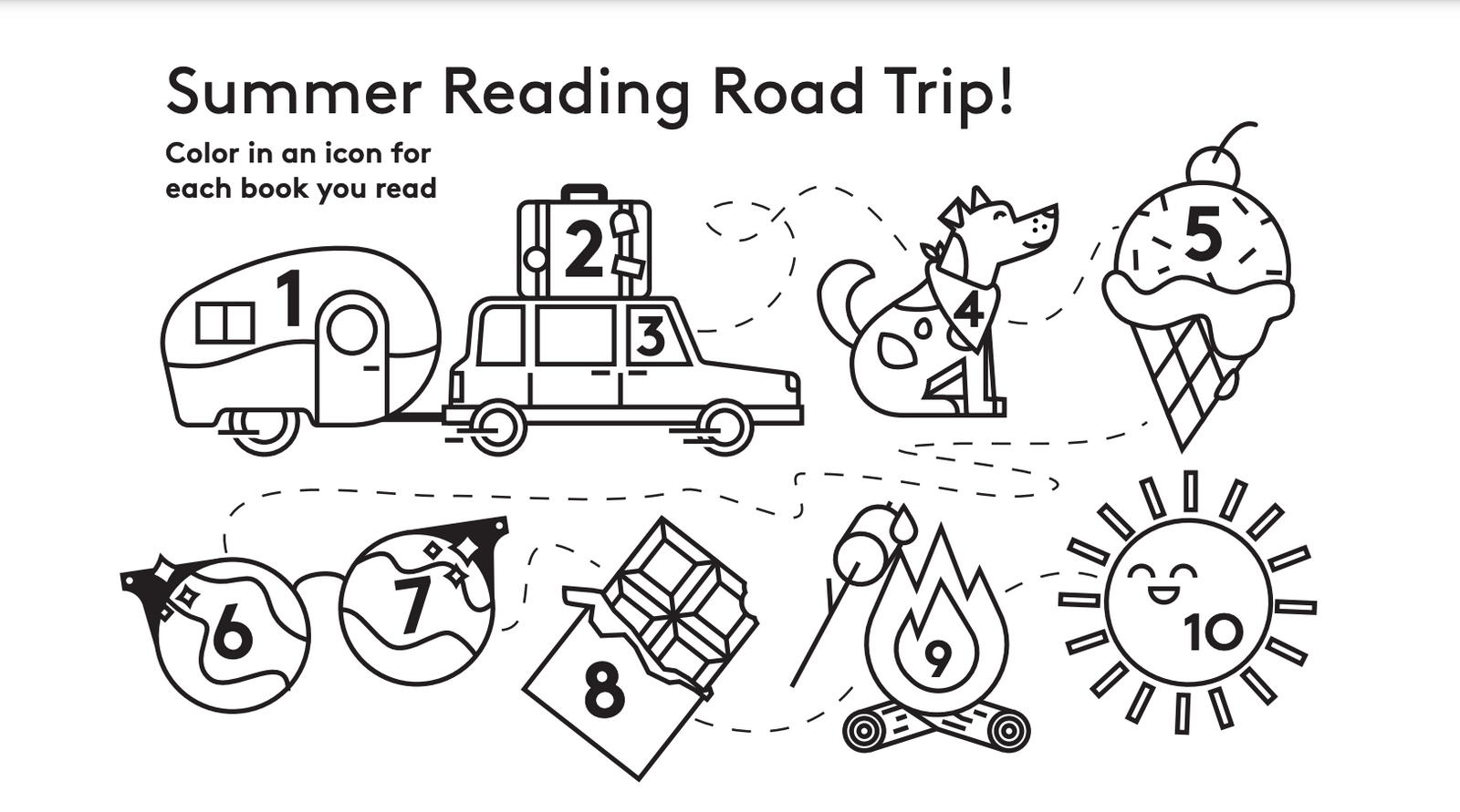Free printable summer reading chart for kids | Sawyer Blog