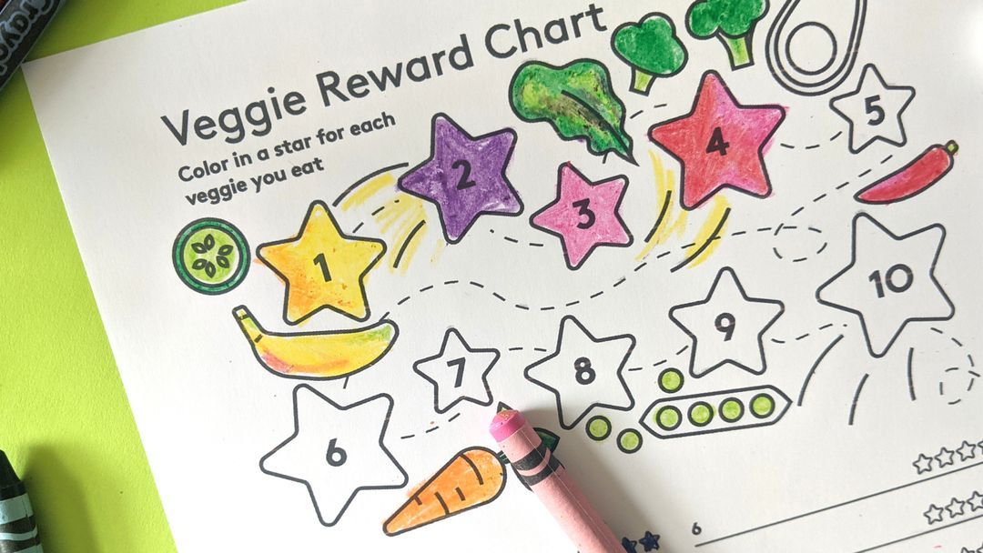 Free printable vegetable chart for kids | Sawyer Blog