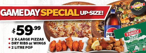 Family Pizza, Always 2 For 1