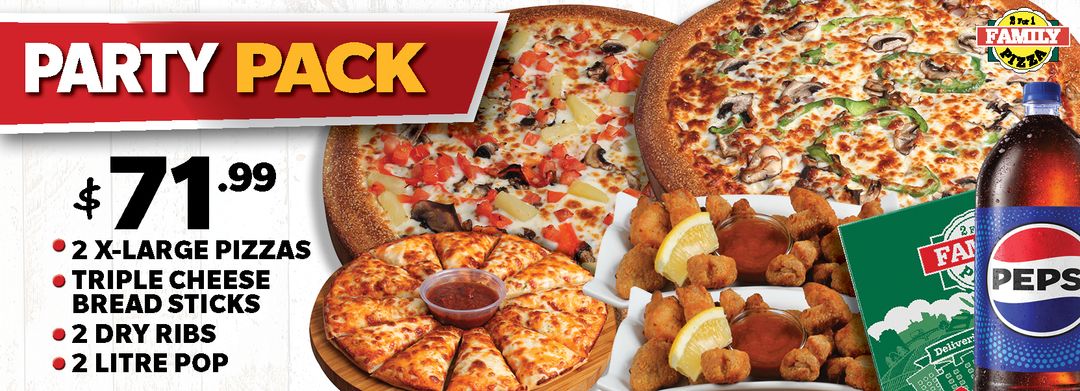 Family Pizza, Always 2 For 1