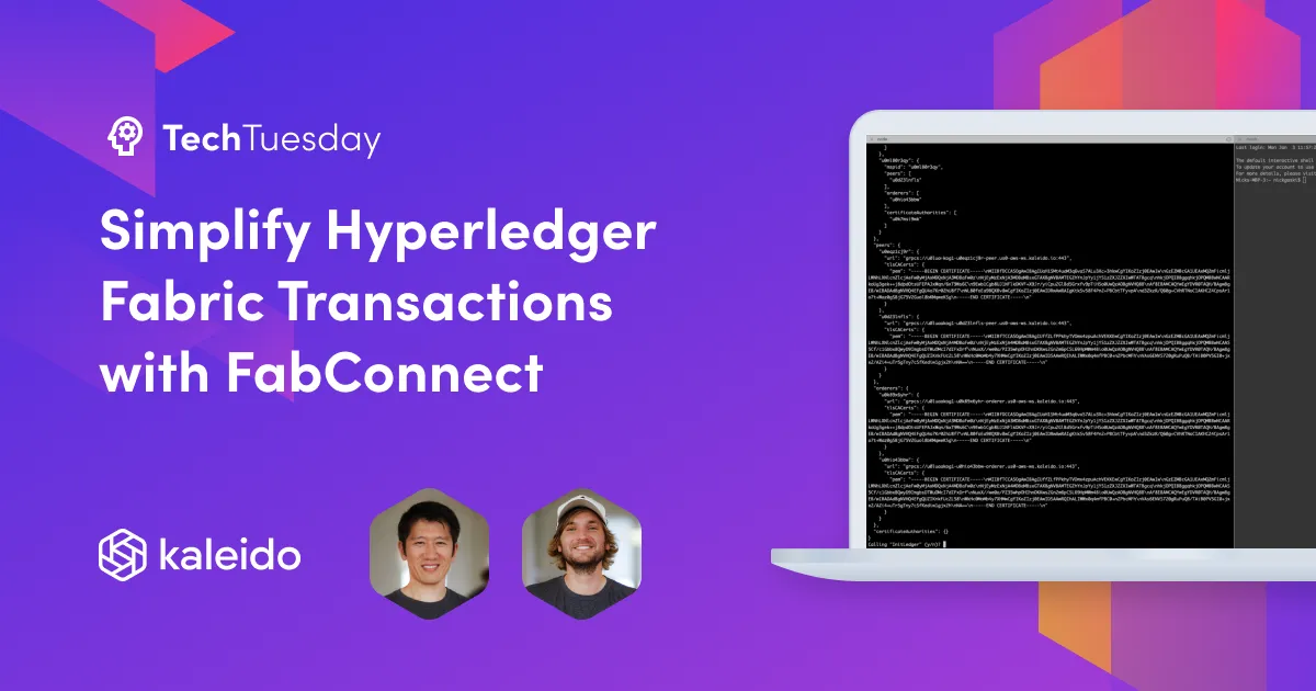 Simplify Hyperledger Fabric Transactions with FabConnect