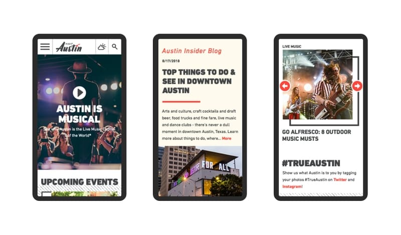 Visit Austin Web Design