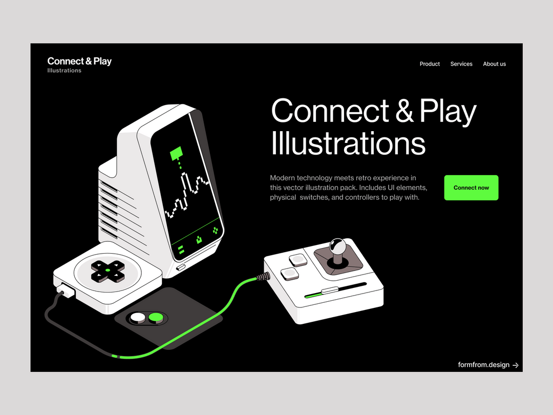 Connect & Play: fintech illustrations
