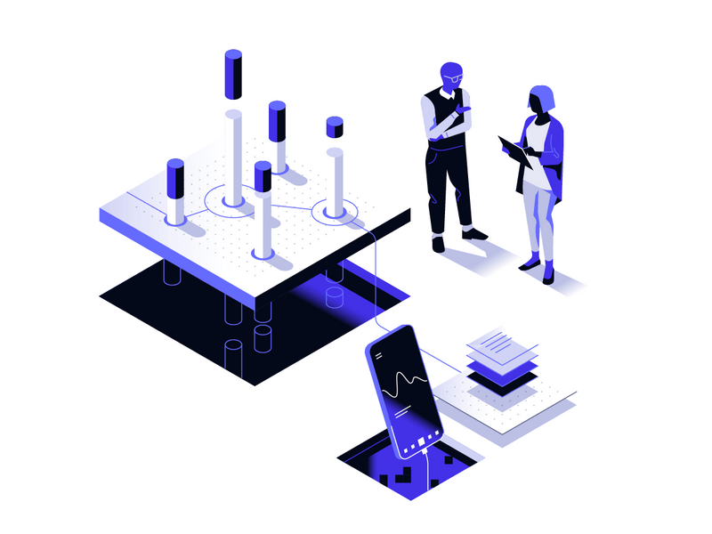 Corporate data illustration — Vector design, SVG, PNG