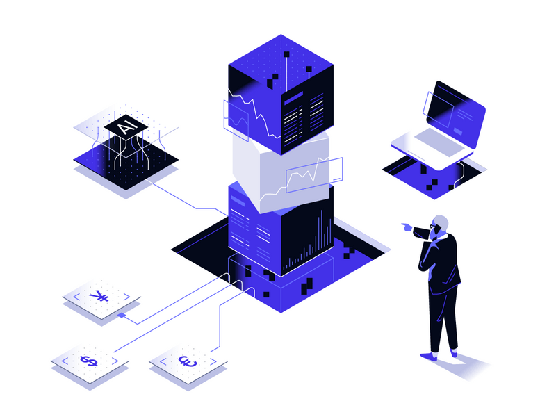 Control finance illustration — Vector design, SVG, PNG