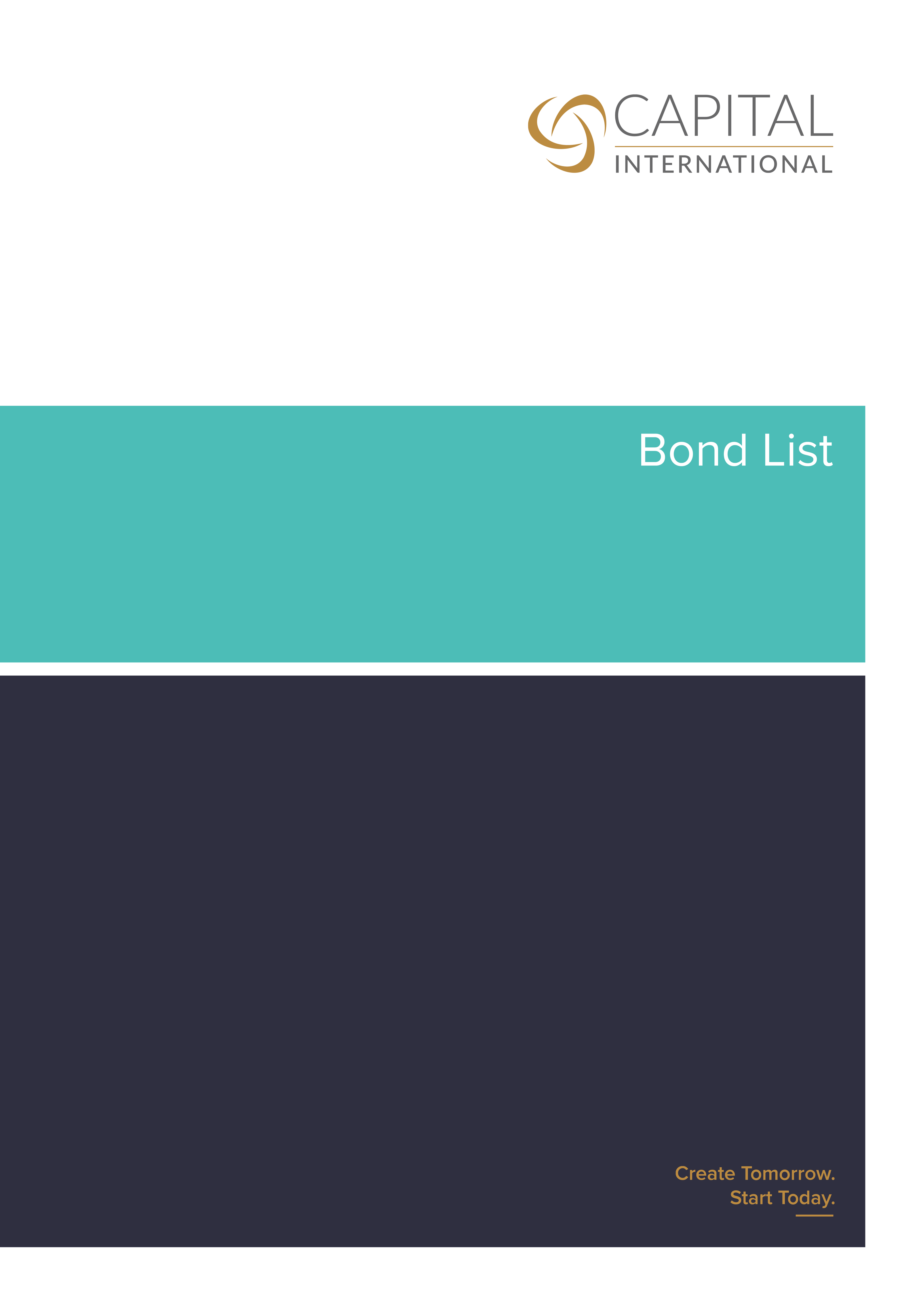 Bond List January 2026 | Factsheets | Capital International