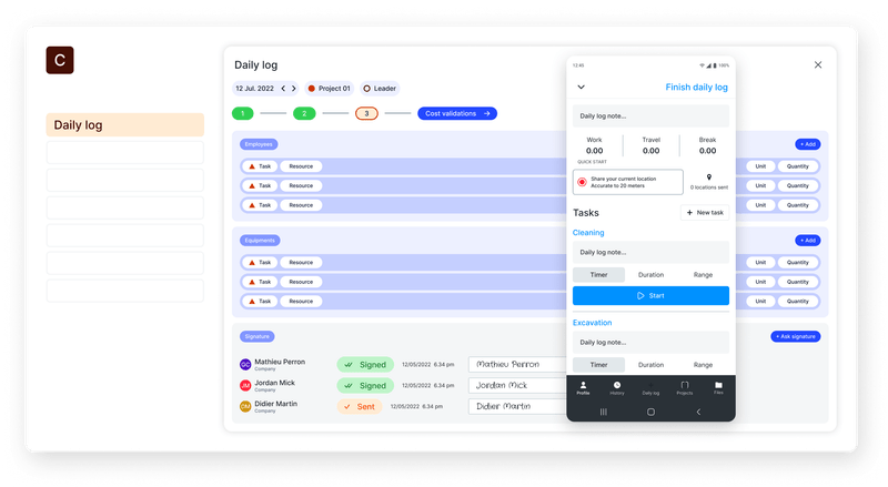 Construction management software for heavy civil contractors