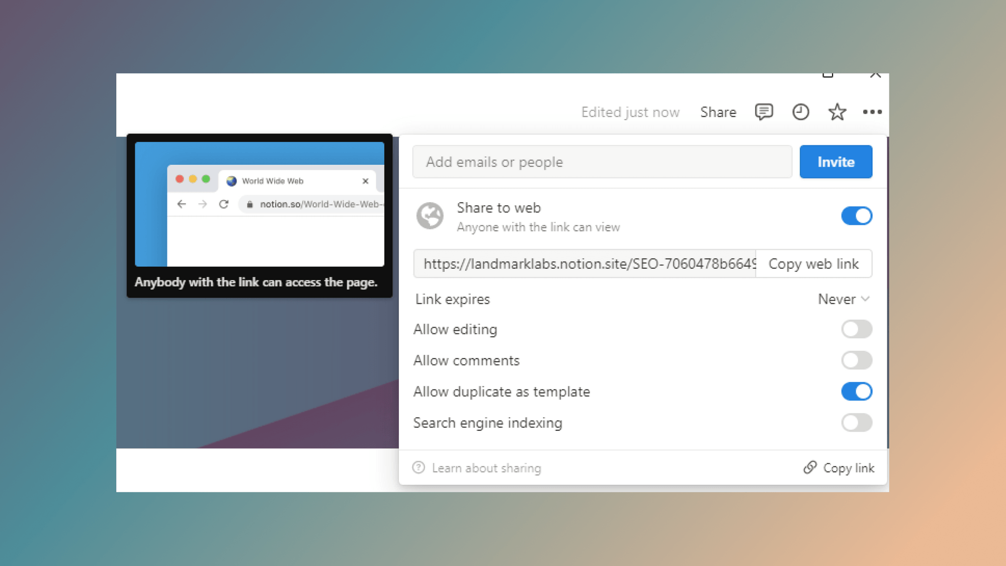 How To Share A Notion Template: Publishing, Permissions & 'Allow ...
