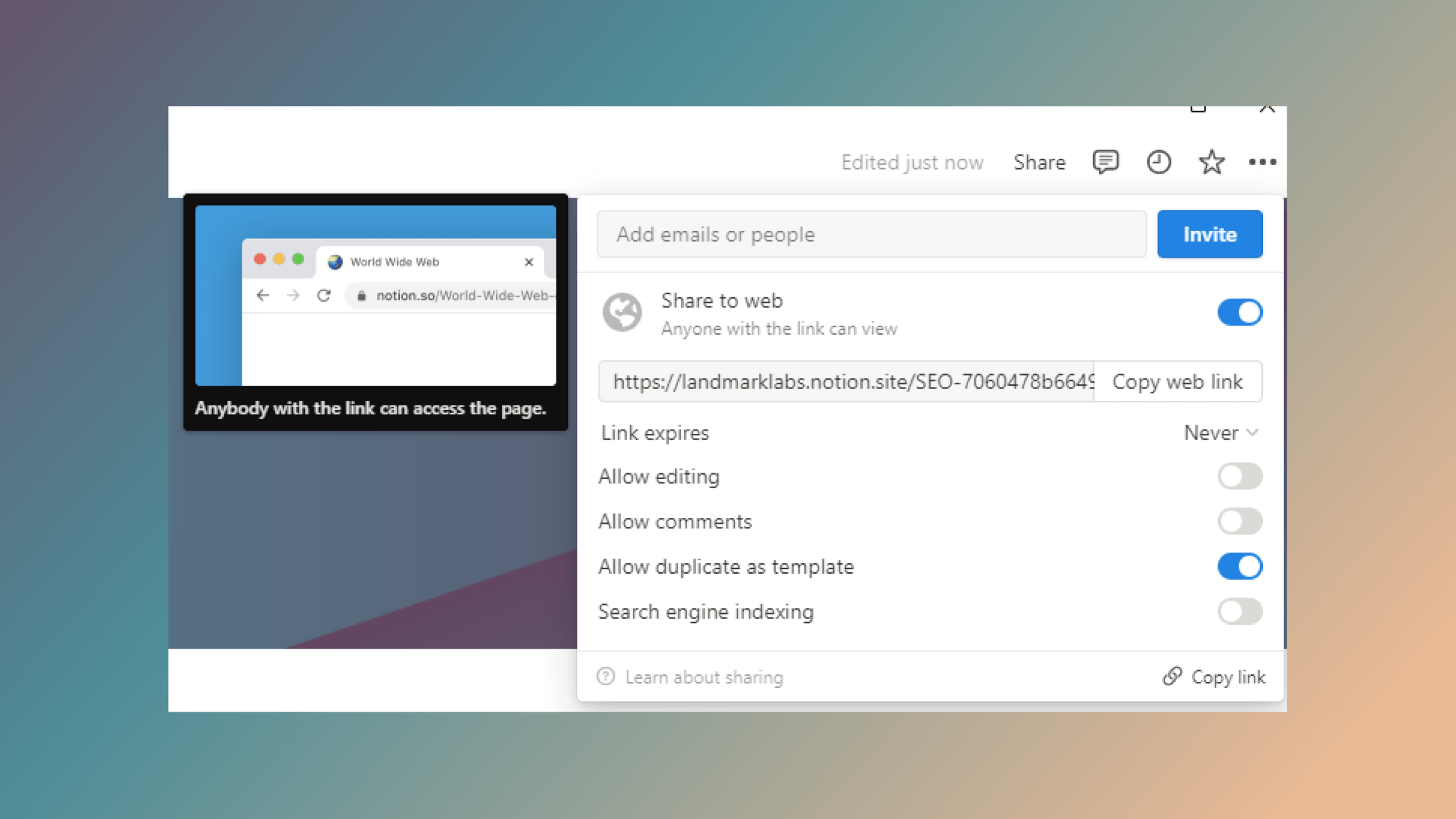 How To Share A Notion Template: Publishing, Permissions & 'Allow ...