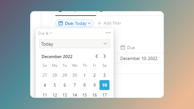 Filter Your Notion Tables To Only Show 'Today' Items: Simple Tutorial ...