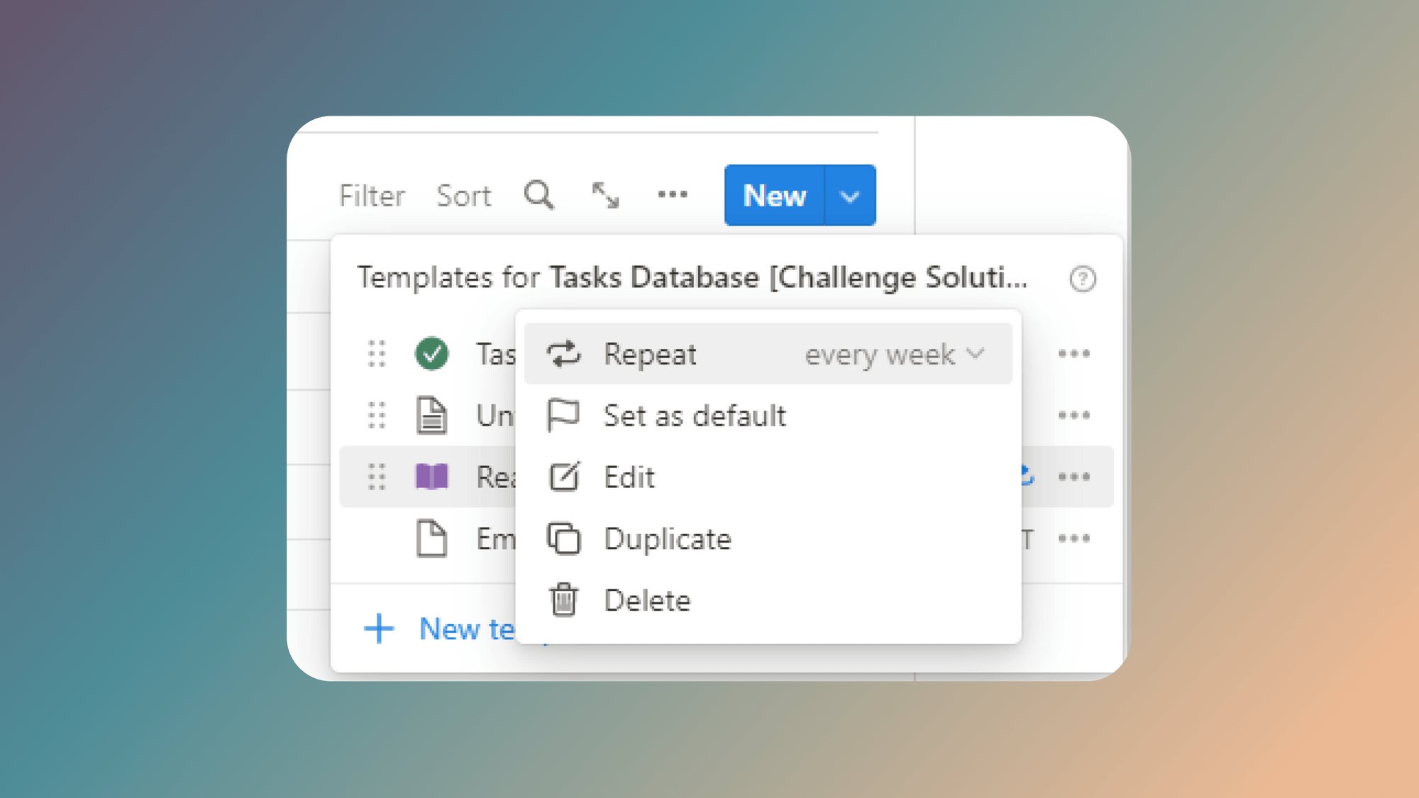 Notion Recurring Tasks | Complete Guide + Template [2024]