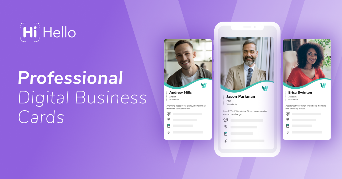 HiHello Business and Team Solutions for Digital Business Cards - HiHello