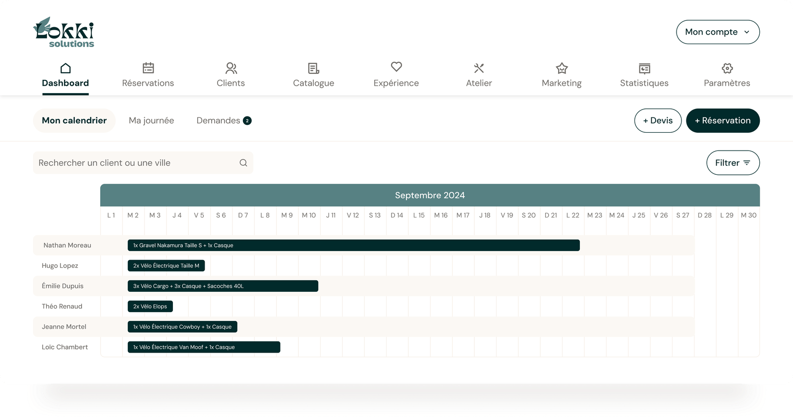 Lokki - The management tool for equipment rental