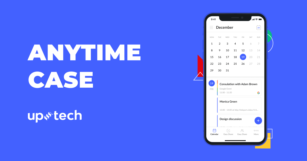 Uptech case - Anytime, business productivity app | Uptech