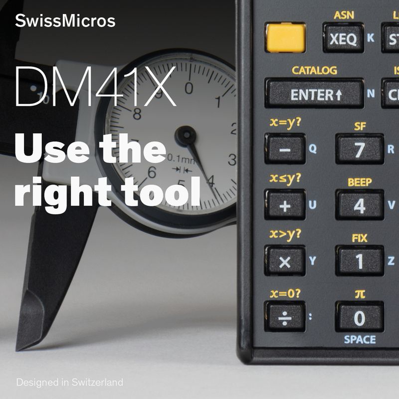 SwissMicros Model DM41X RPN Calculator