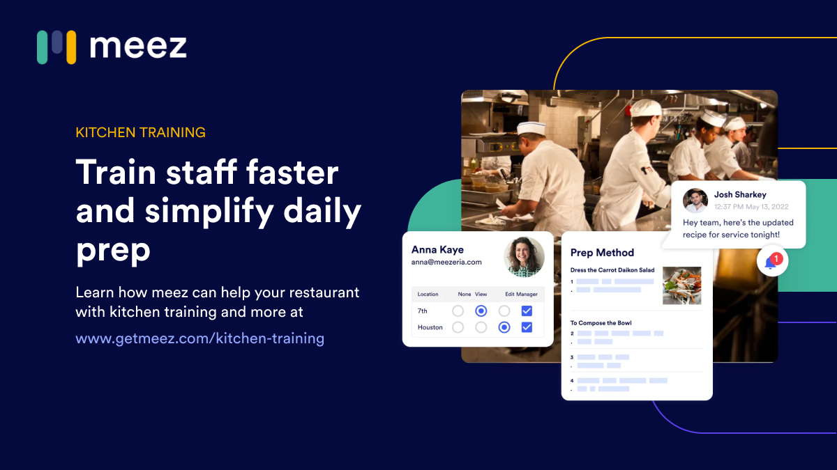 Kitchen Training Software: Train Staff Faster with meez