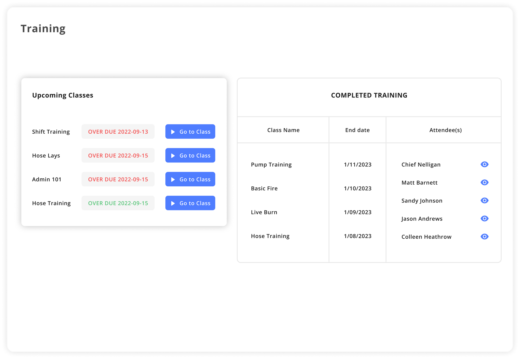 Fire Department Training Software | First Due Training Software