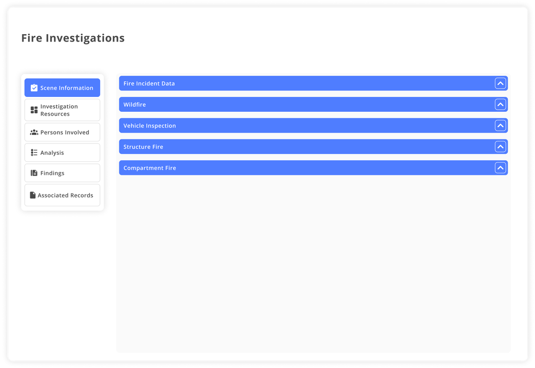 Fire Investigation Software | Fire Investigation Records Management