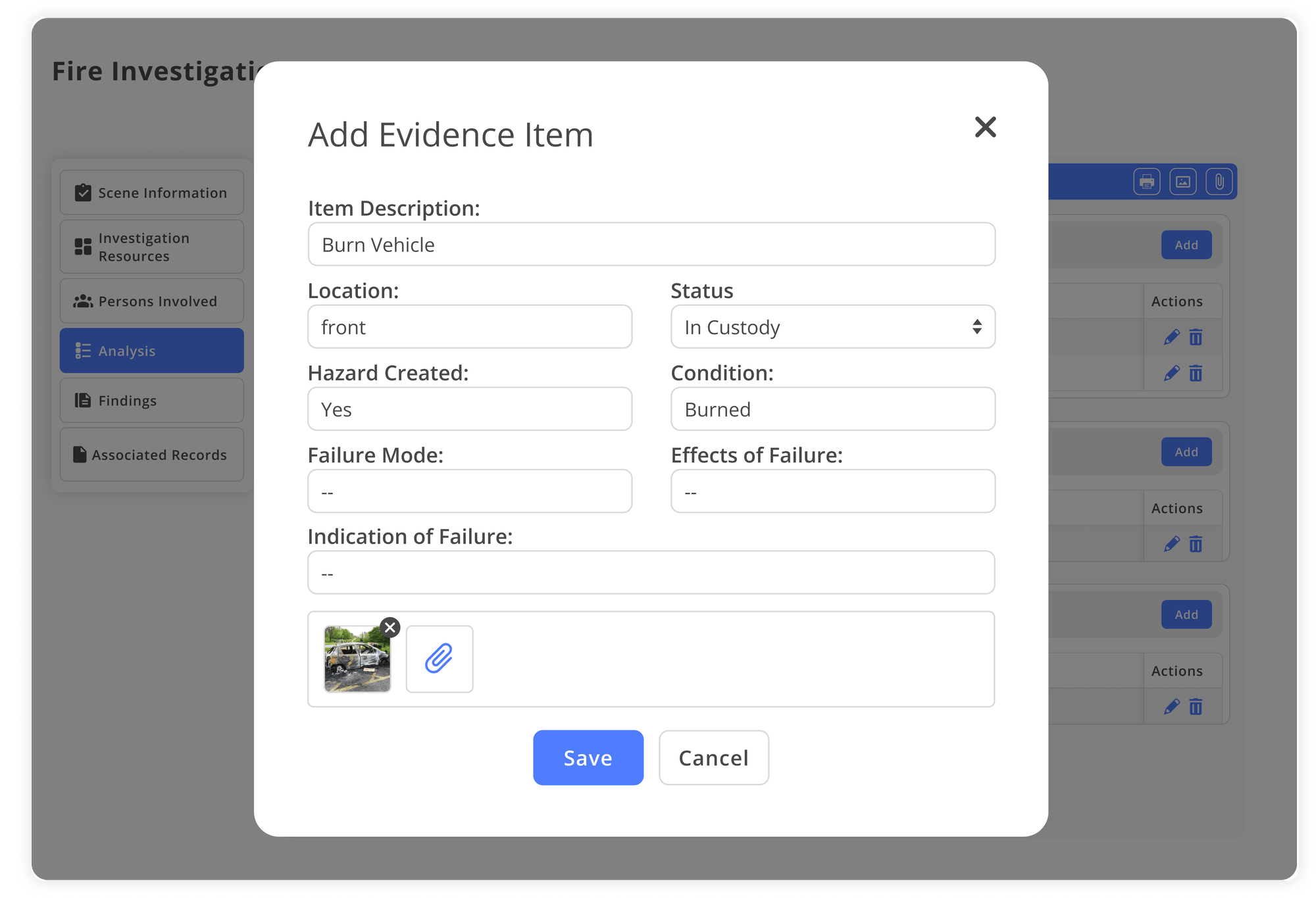 Fire Investigation Software | Fire Investigation Records Management