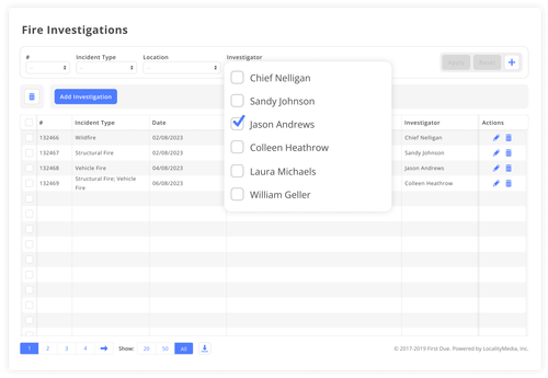 Fire Investigation Software | Fire Investigation Records Management