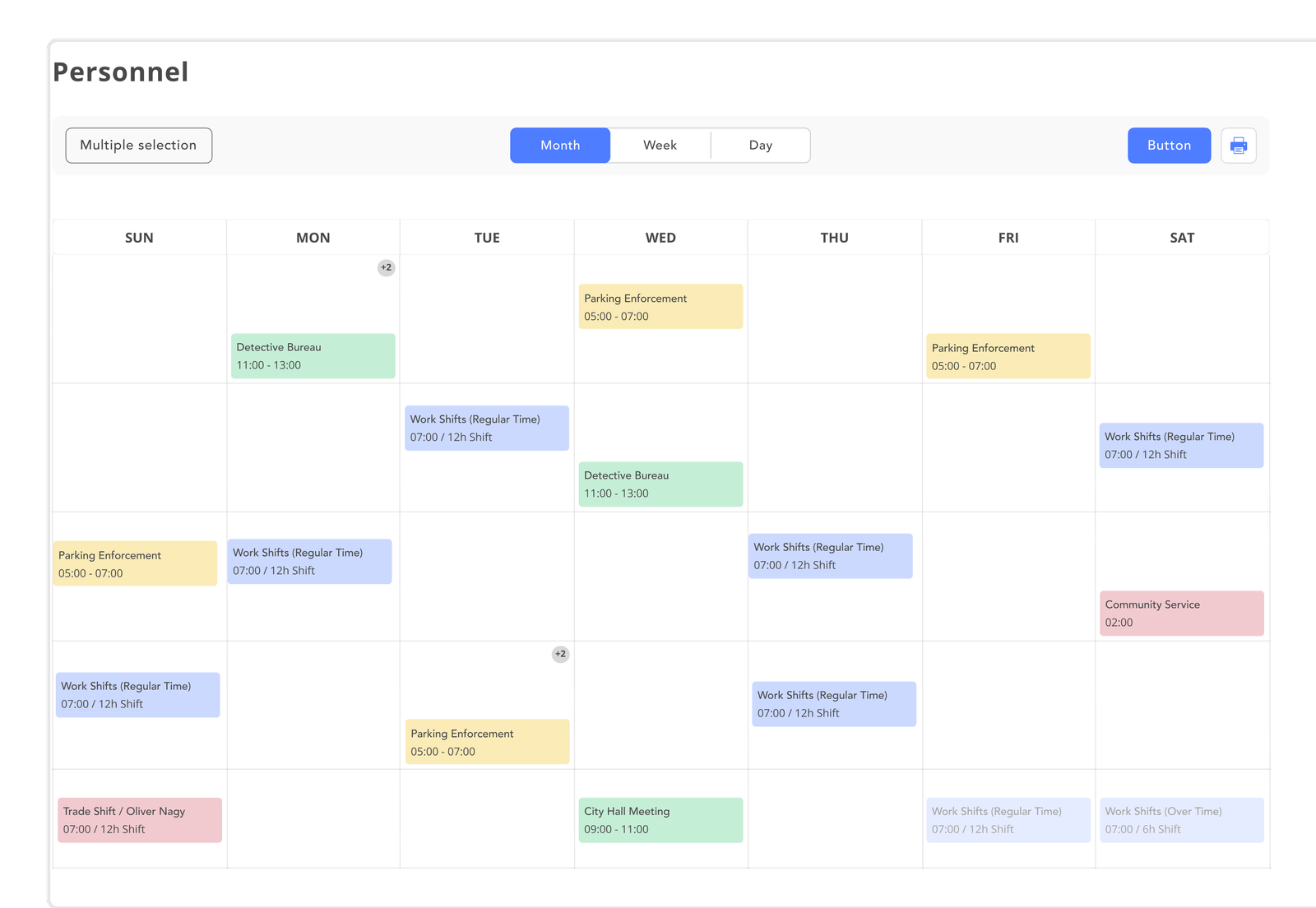 Law Enforcement Scheduling