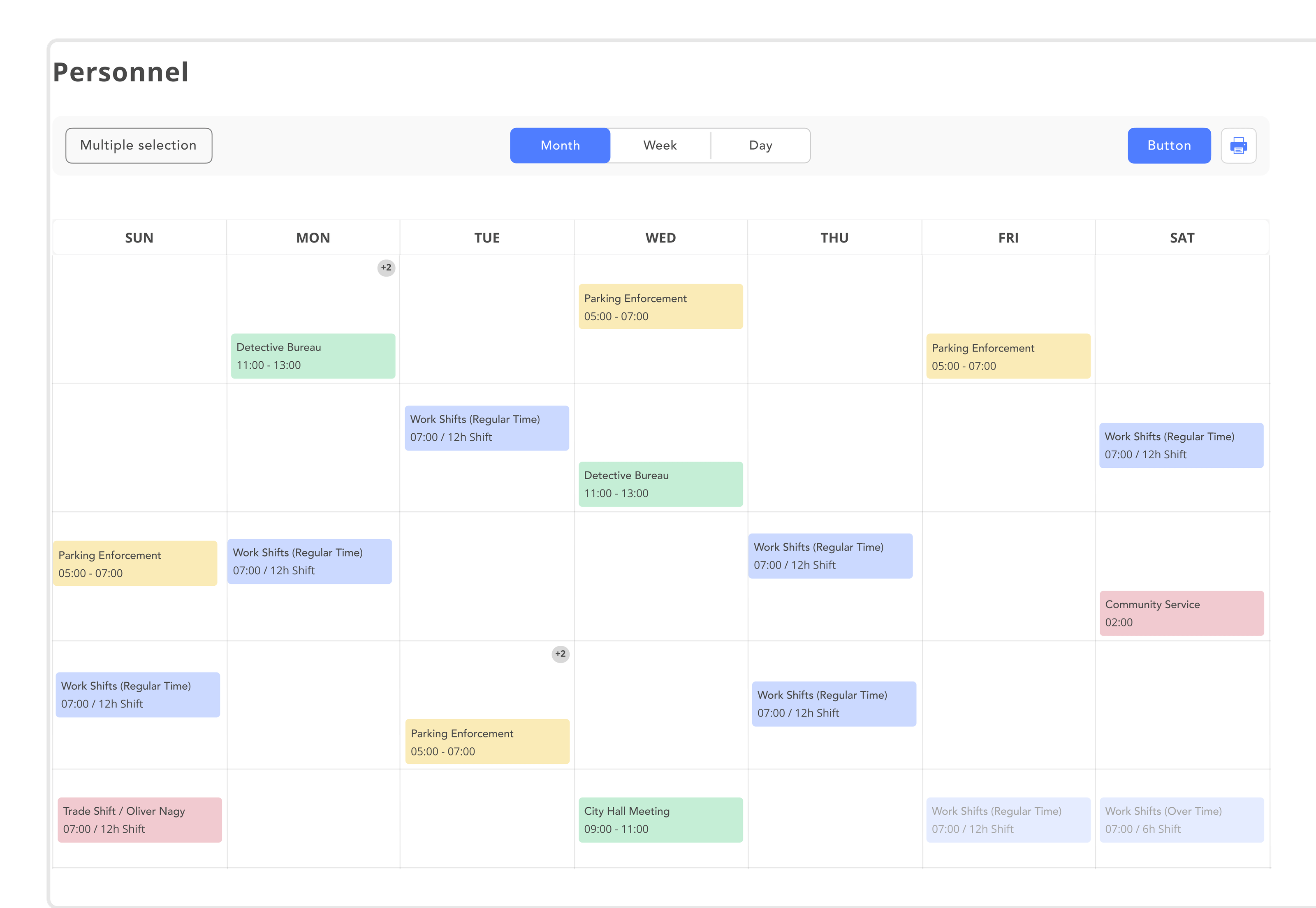 Law Enforcement Scheduling