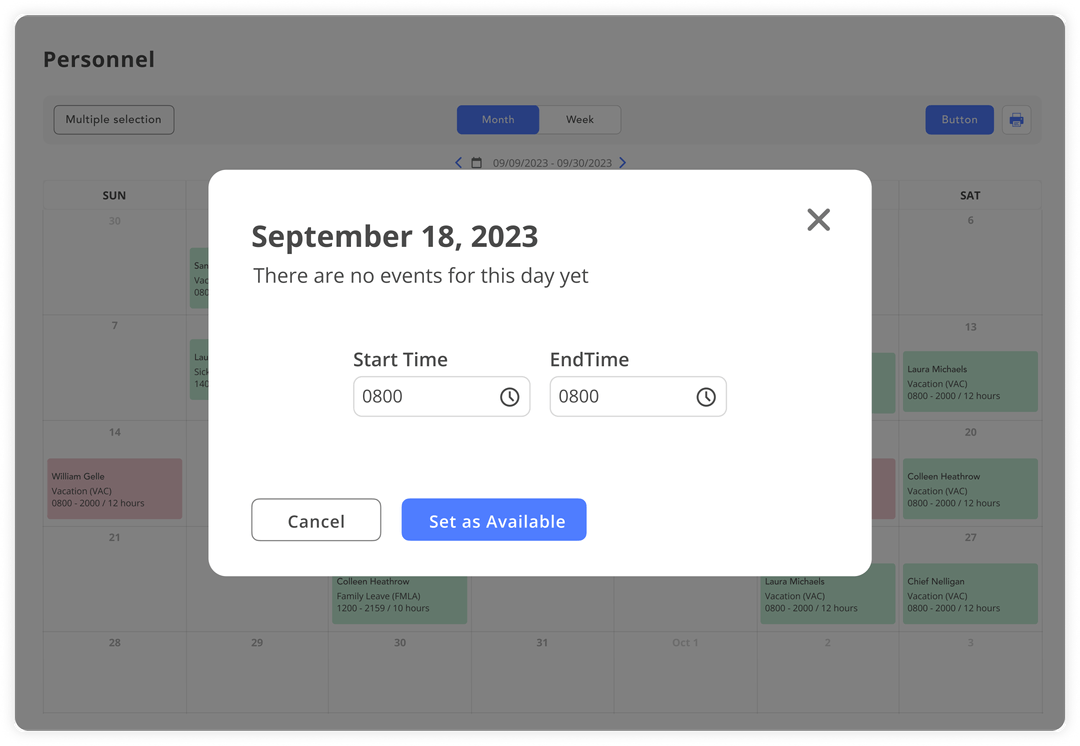 First Due | Scheduling & Personnel