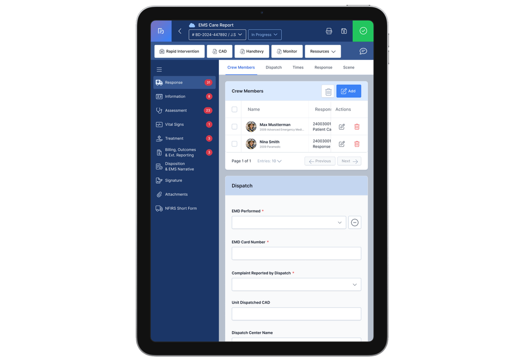 ePCR Software | EMS ePCR Software