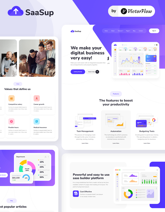 SaaSup - SaaS HTML5 Responsive Website Template
