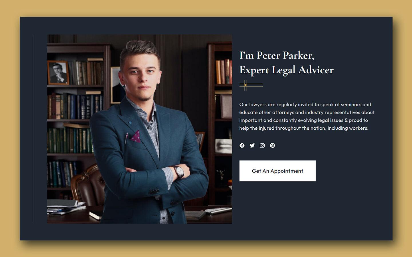 Attorneyster - Law Firm HTML5 Responsive Website Template