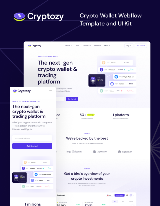 Cryptozy - App HTML5 Responsive Website Template