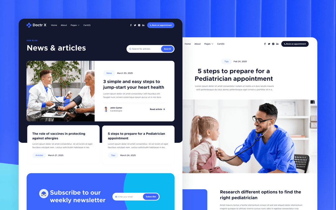 Doctr X - Doctor HTML5 Responsive Website Template