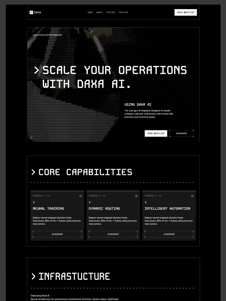 Daxa Website Page Template for Webflow