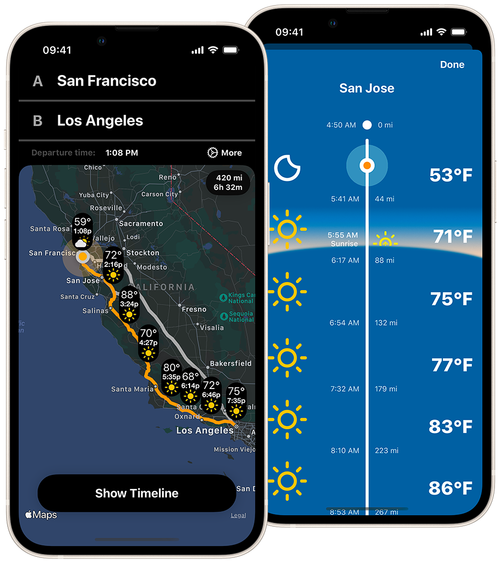 Weather on the Way - Road Conditions and Forecast on Route App