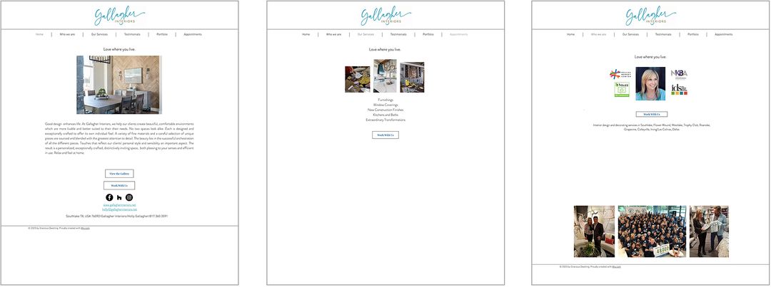Interior Designer Website Portfolio | Home Designer Marketing