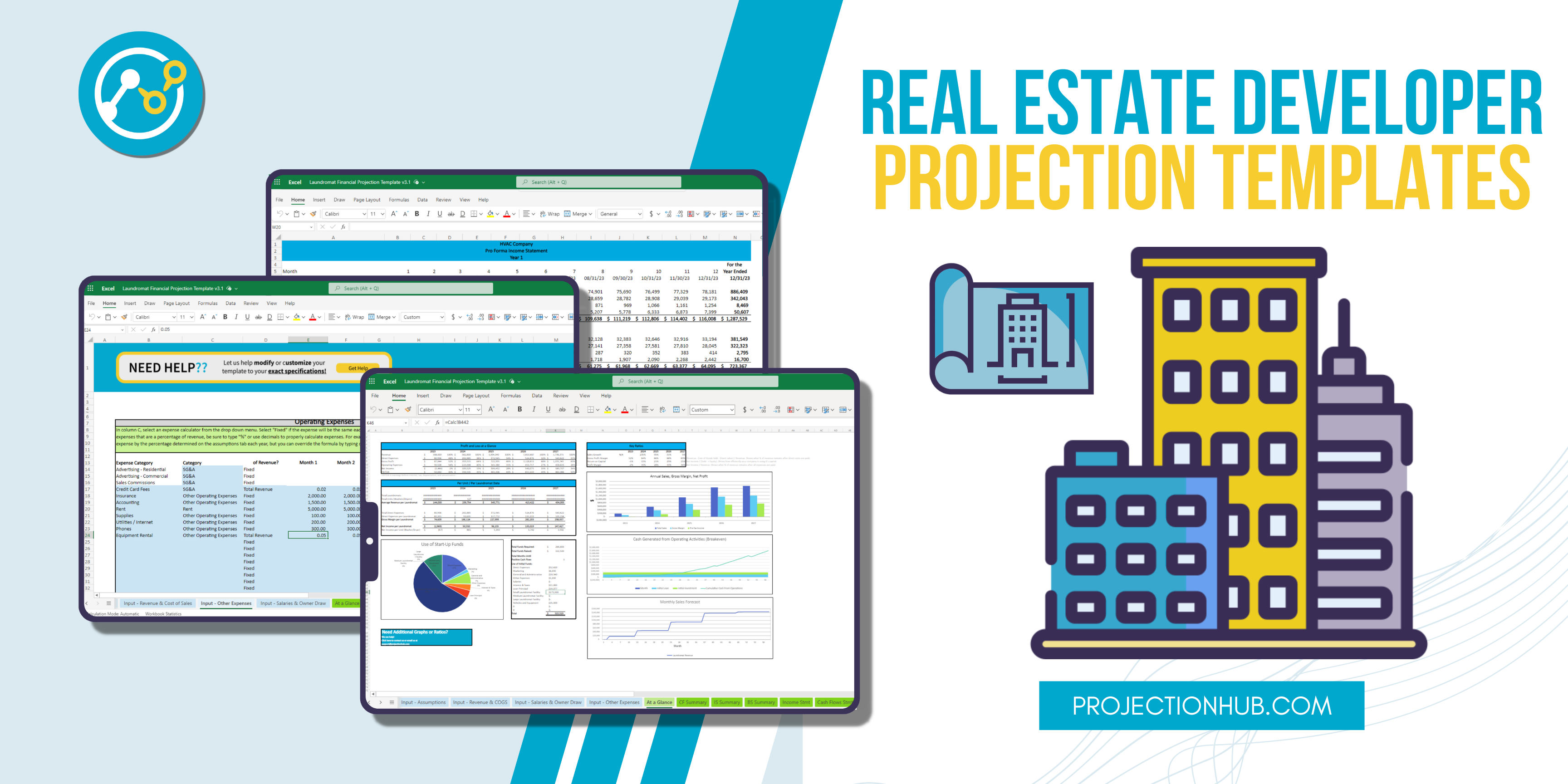 Real Estate Developer Financial Model Templates | 10 Year Forecasts for ...