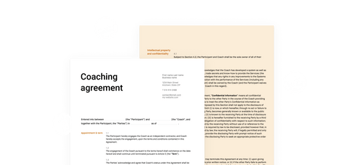 Life Coaching Contract Template | Practice